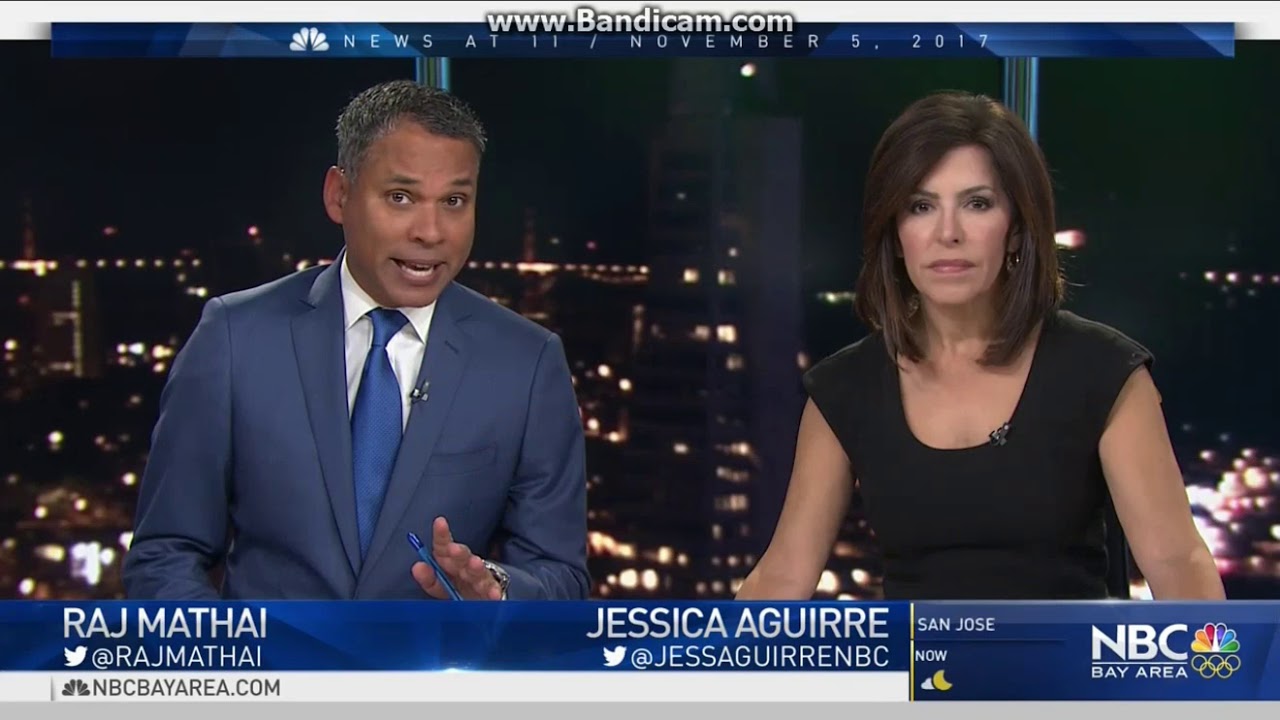 KNTV NBC Bay Area News at 11pm Sunday open November 5, 2017 - YouTube
