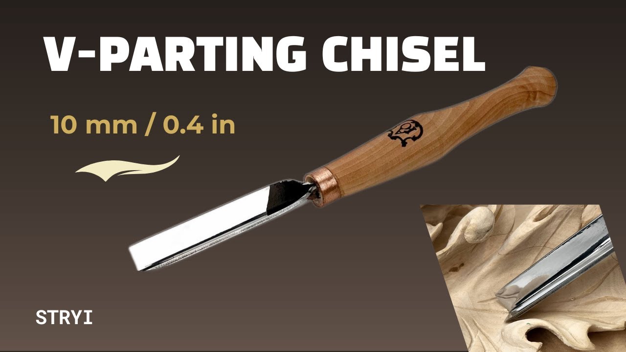 STRYI V-Parting Chisel 10 mm | Smooth Wood Carving - YouTube