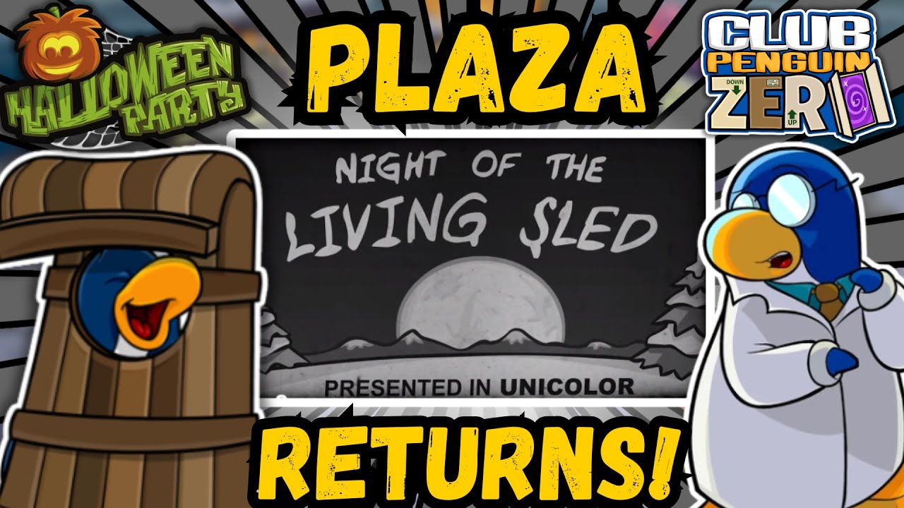 Club Penguin Zero | PLAZA IS HERE! + Night Of The Living Sled 🛷 (Gary's ...