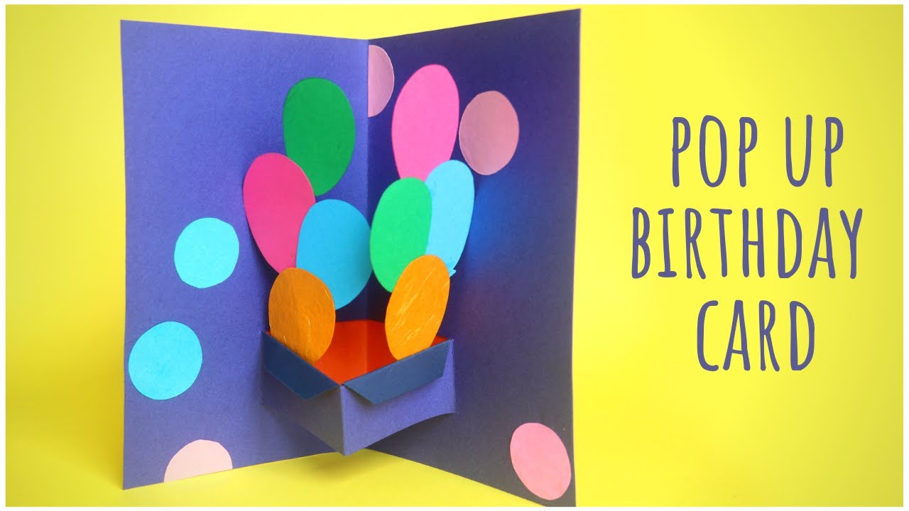 Pop Up Birthday Card Tutorial | Handmade Greeting Card - YouTube