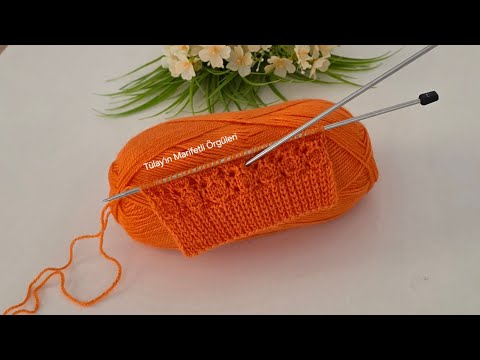YENİ | Zarif Ve Kolay Ajurlu Örgü Modeli #knitting #handmade 