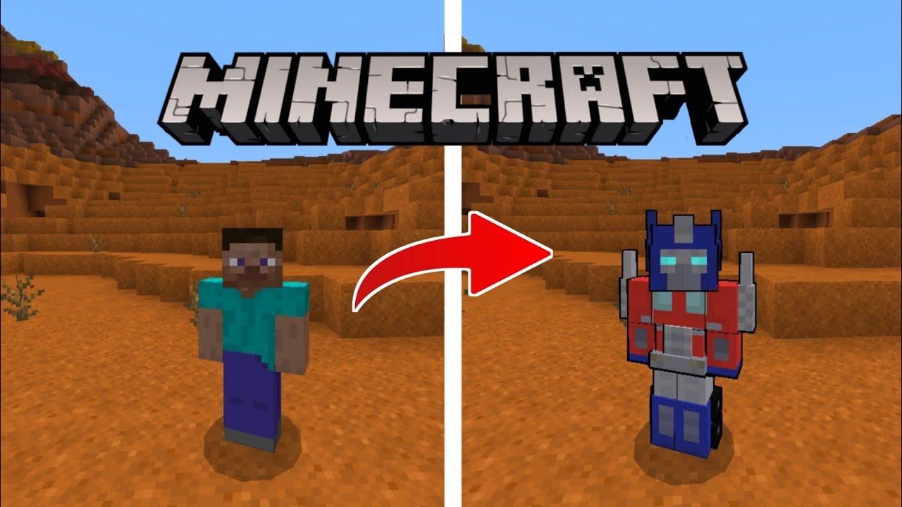 Minecraft Transformers MORPH Addon! - MCPE 1.20/1.21+ - YouTube