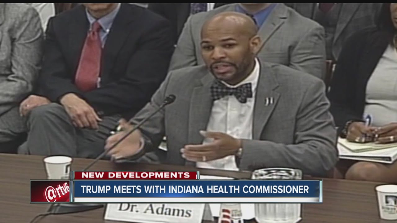 Donald Trump meets with Indiana State Health Commissioner - YouTube