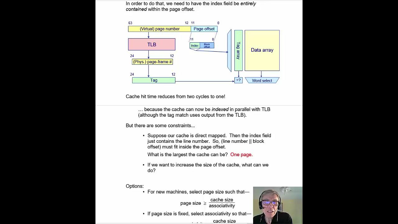 Lecture 11b. Virtually vs. physically indexed caches - YouTube