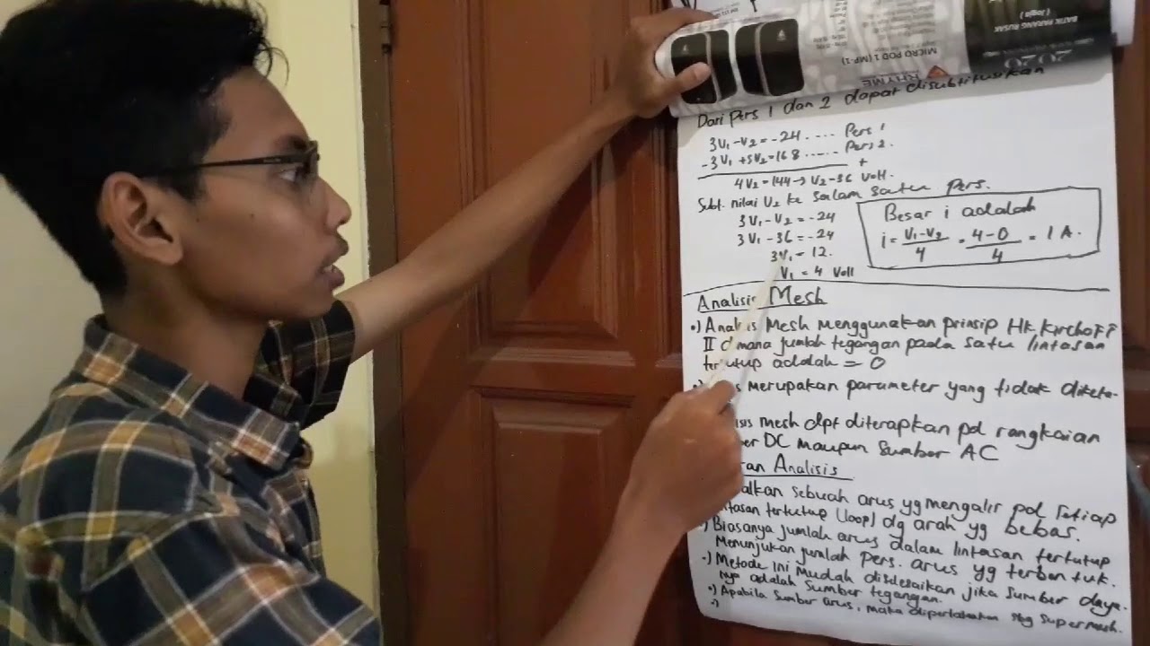 Pembahasan Materi Rangkaian Listrik ( analisis node, mesh, supernode, dan supermesh) - YouTube