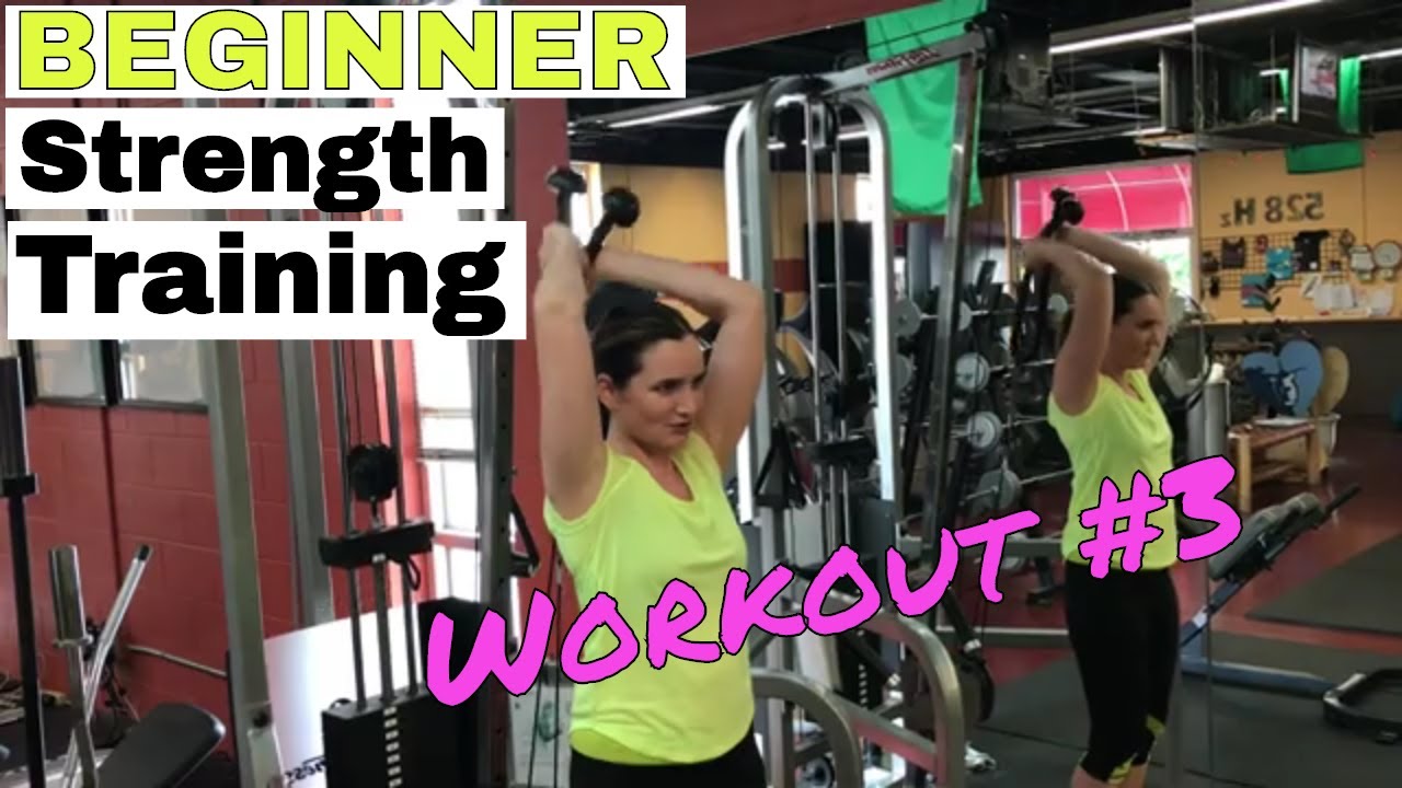BEGINNER Strength Training | My Gym Newbie Machine Routine #3 - YouTube