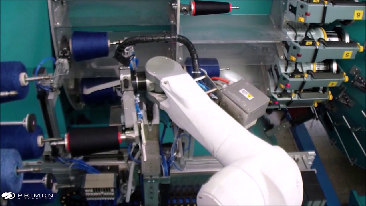 AUTOMATIC KNOTTING UNIT (WARPING) - YouTube