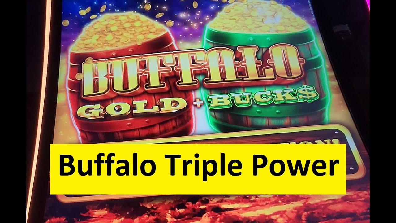 Buffalo Triple Power Slot for the Super Big Win! Aristocrat - YouTube