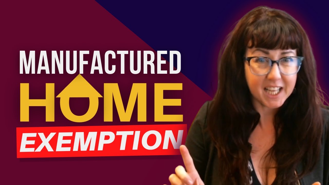Texas Land and Home Exemptions 🏡 - Manufactured Home Exemption 🏘 - YouTube