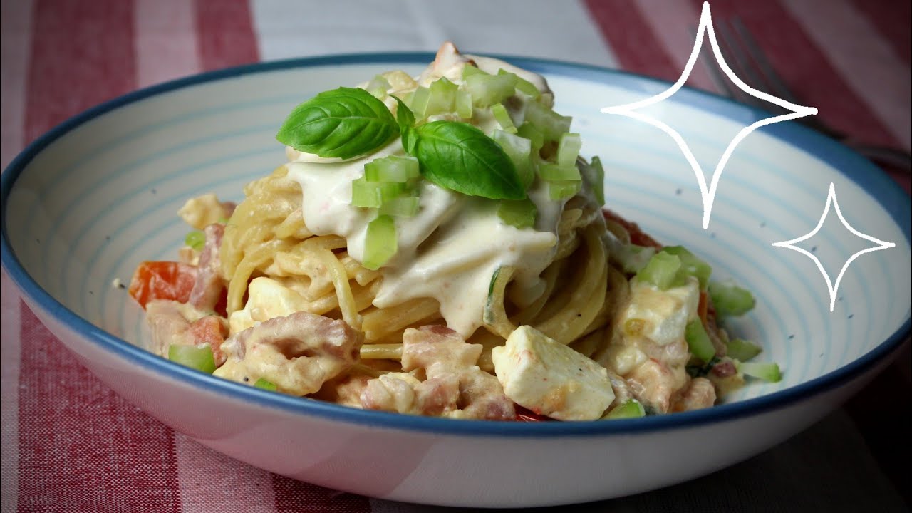 Paste cu feta si bacon | Reteta - YouTube