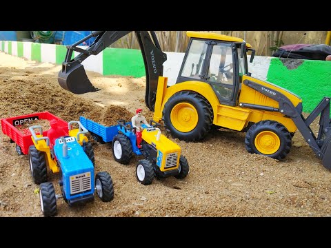 Tractor HMT toy with fully loaded trolley| Toy tractor power| Boom Boom