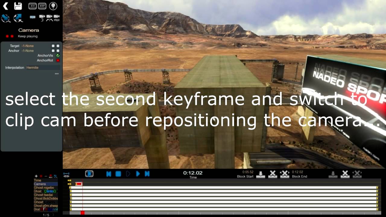 Trackmania replay editor tutotial: Add a basic camera - YouTube