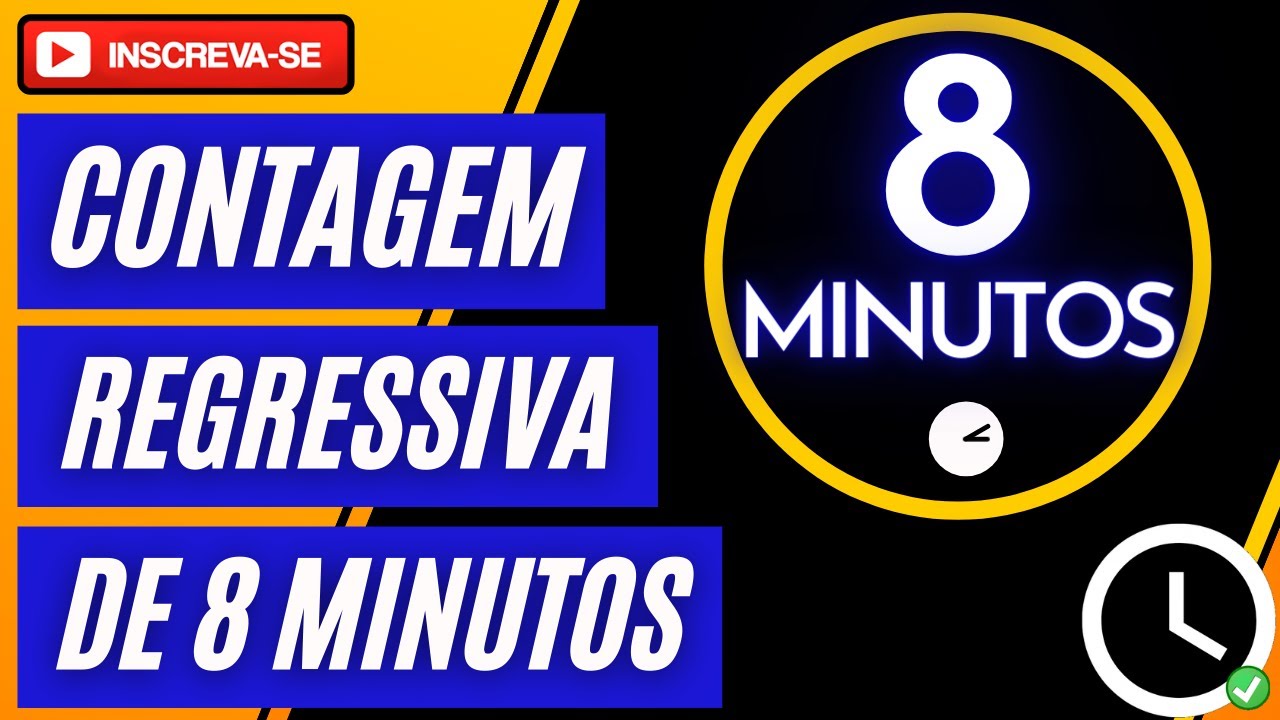 CRONÔMETRO DE 8 MINUTOS [[8 MINUTE TIMER]] - YouTube