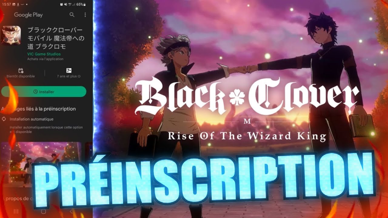 ENFIN! PRÉINSCRIPTION BLACK CLOVER MOBILE & OPEN BETA EN APPROCHE - YouTube