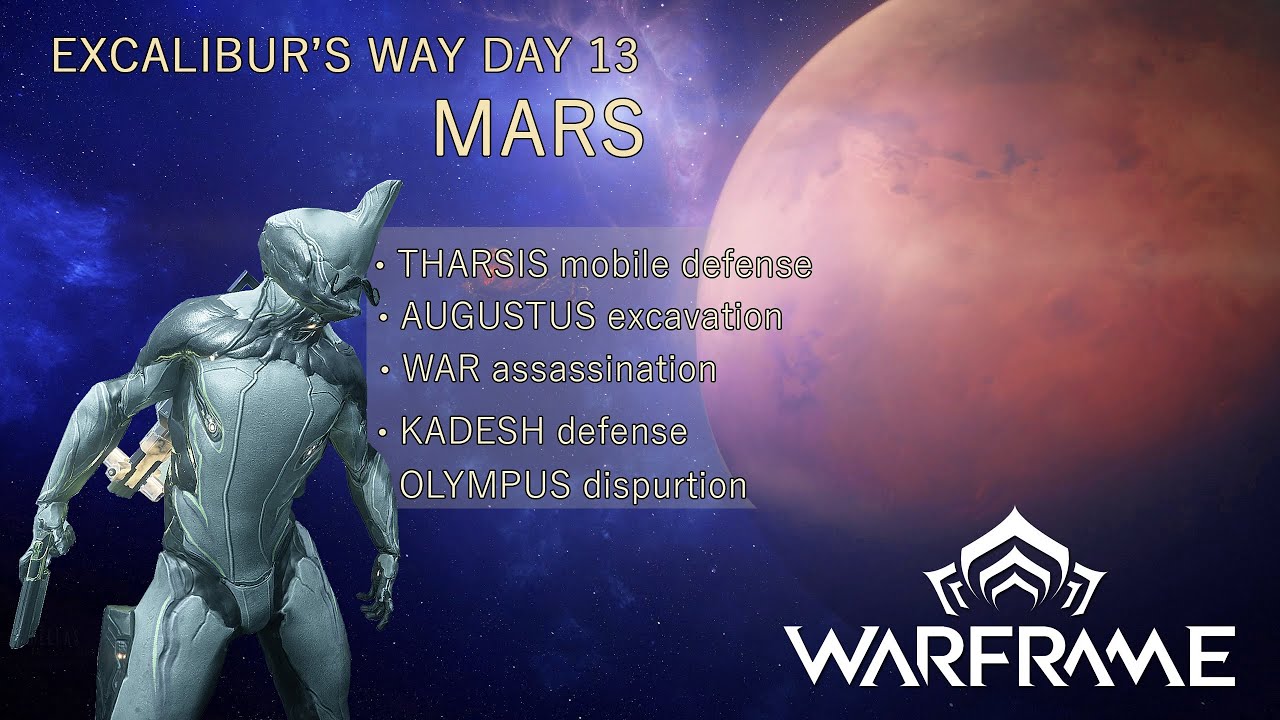 Warframe. Excalibur's Way. Day 14. Mars Missions - YouTube