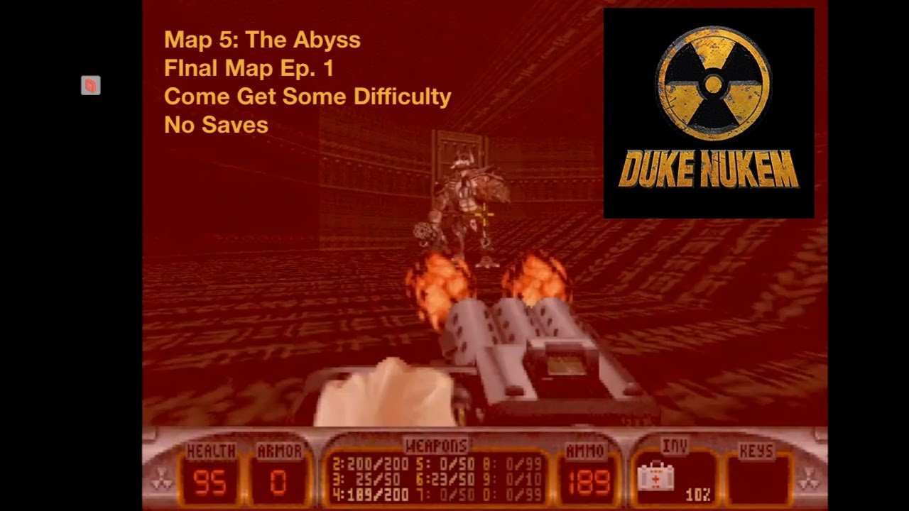 Duke Nukem 3D Map 5: The Abyss - Final Map Ep1 - Come Get Some! - YouTube