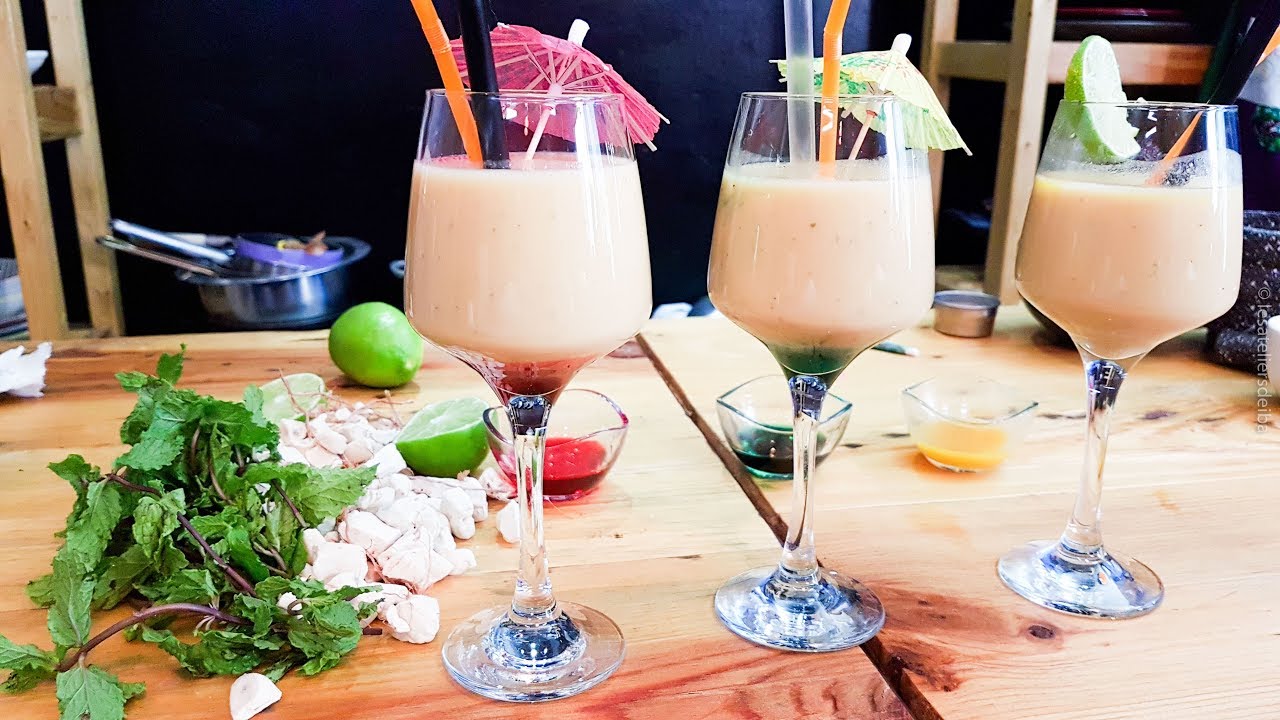 Cocktail Bouye (Fruit du Baobab) Passion Menthe - YouTube