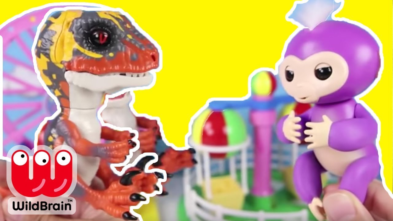DINOSAUR FINGERLINGS open Surprise Toys with McDonalds Happy Meal - YouTube