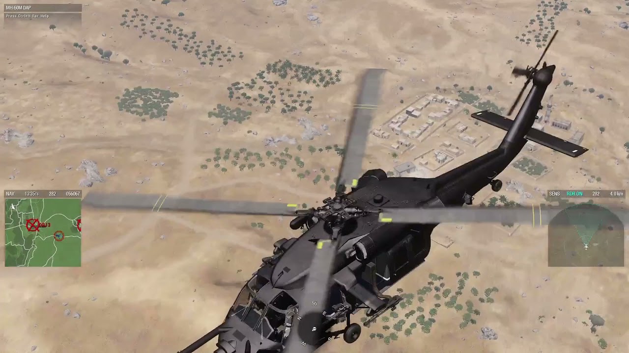 UH-60 DAP providing over head support for troops on ground - YouTube