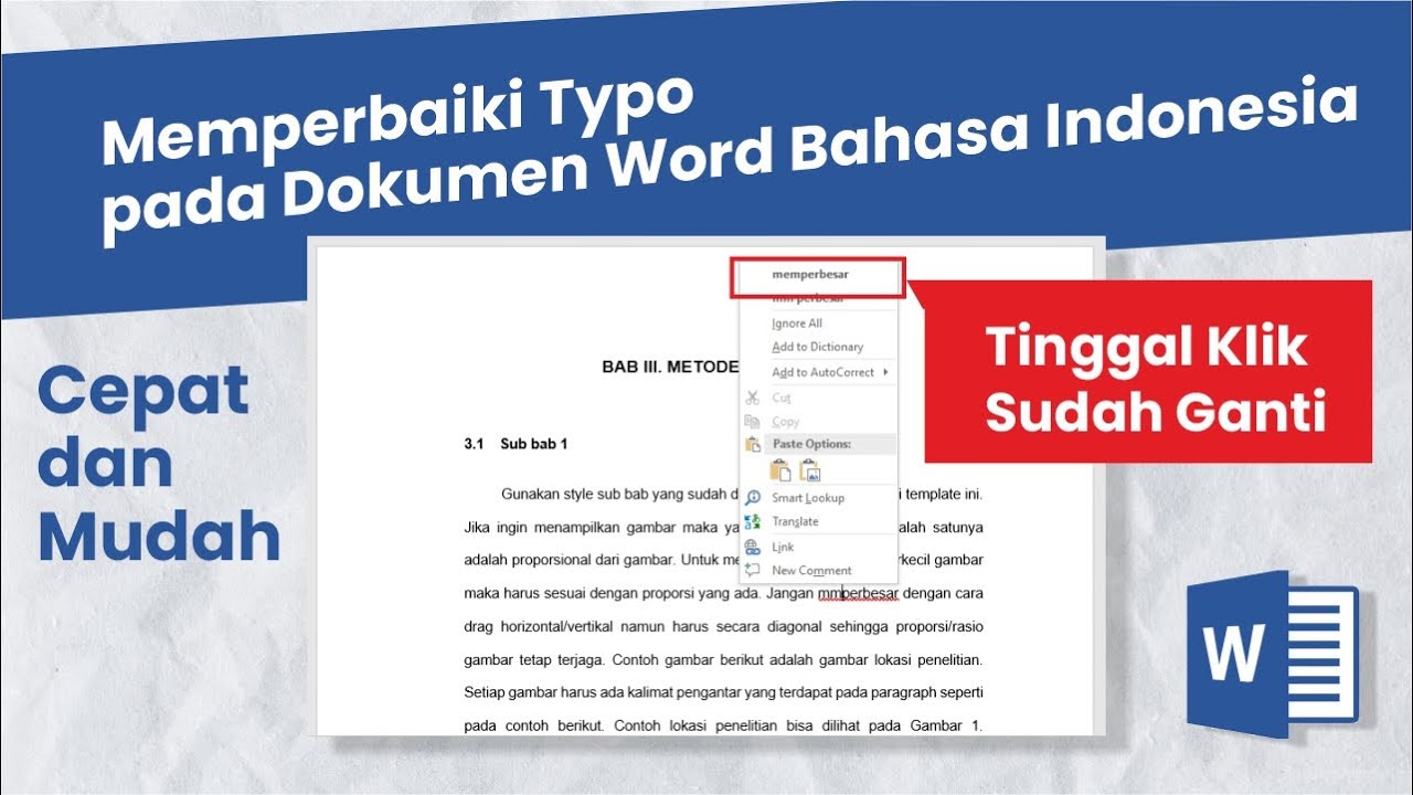 Cara Cek Typo pada Dokumen Word dan Memperbaikinya Bahasa Indonesia ...