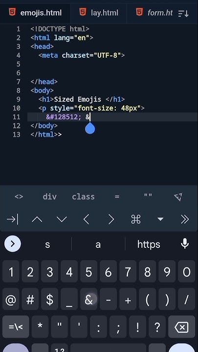 Html Emojis | make emojis using html #html #viral - YouTube