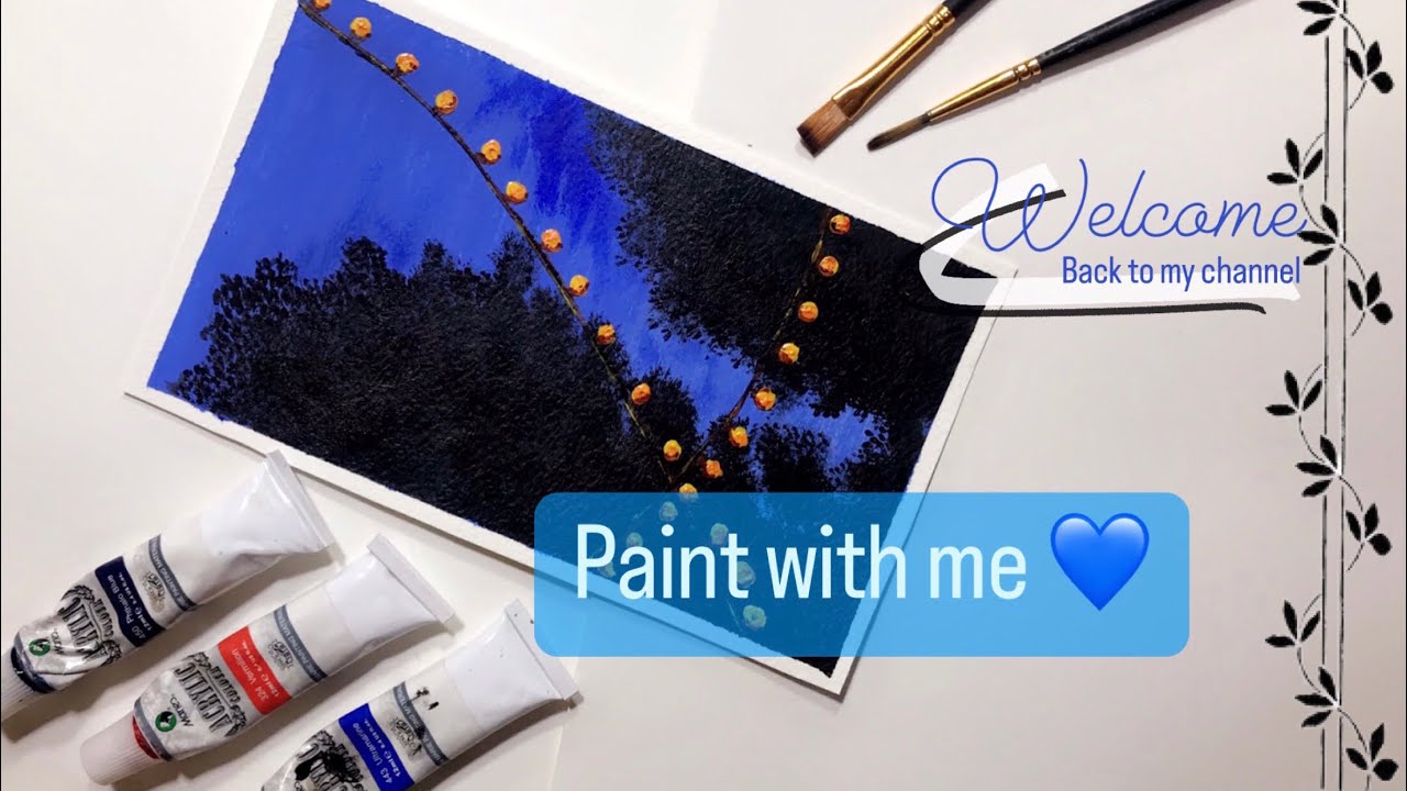 Paint with me 🌈 | acrylic painting - YouTube