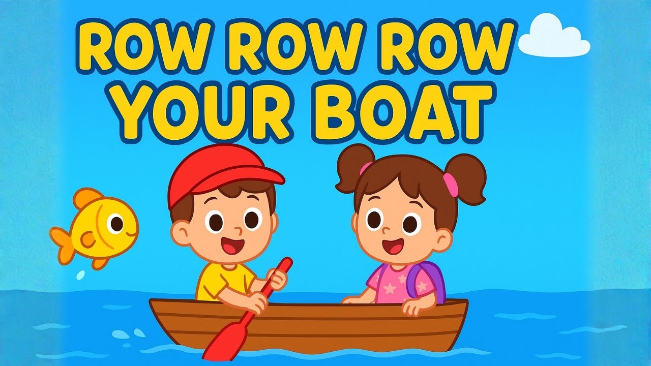 Row Row Row Your Boat 🚣 Fun Kids Adventure | Zozomo - YouTube