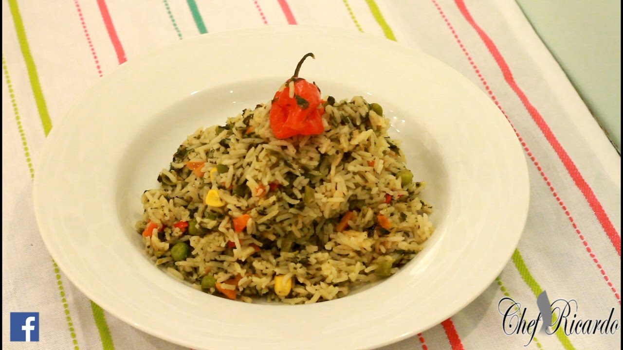 Seasoning Callaloo Rice | Recipes By Chef Ricardo - YouTube