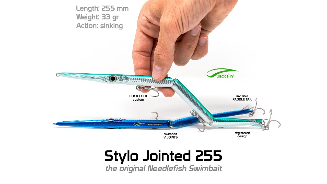 Jack Fin STYLO JOINTED 255 - The revolutionary Needlefish Swimbait ...