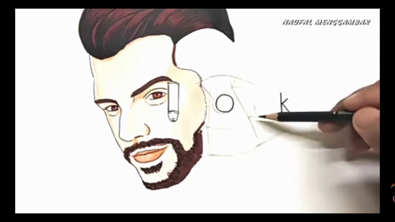 How to draw ALOK from the word alok - YouTube