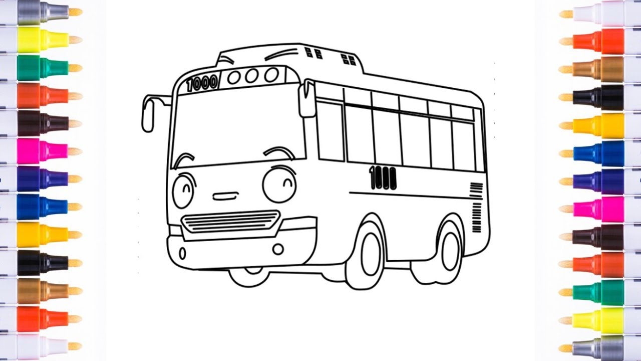 MEWARNAI ROGI THE LITTLE BUS. COLORING ROGI THE LITTLE BUS #coloring # ...