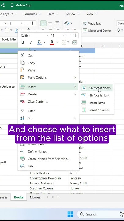 Sheets Hack | Right-click to insert a brand new row #sheets #excel #exceltips - YouTube