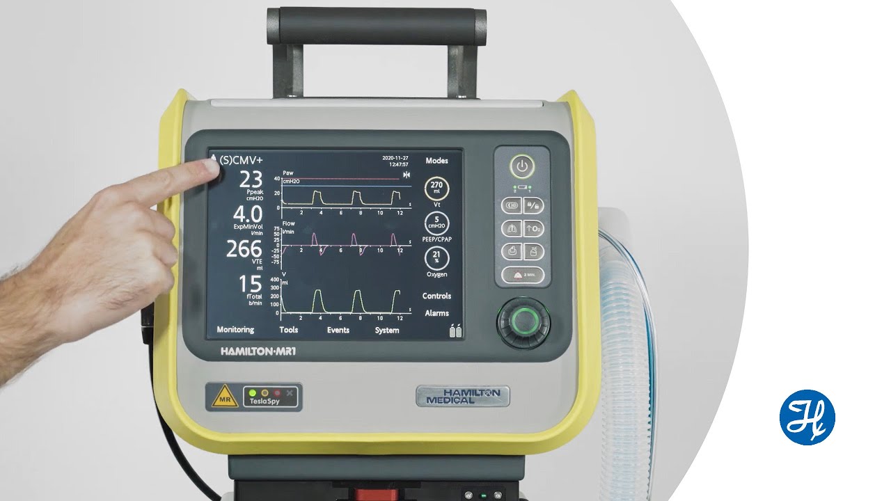 HAMILTON-MR1 | How to monitor a ventilated patient SW 3.0.x - YouTube