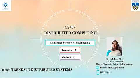 KTU CS407 Distributed Computing - YouTube