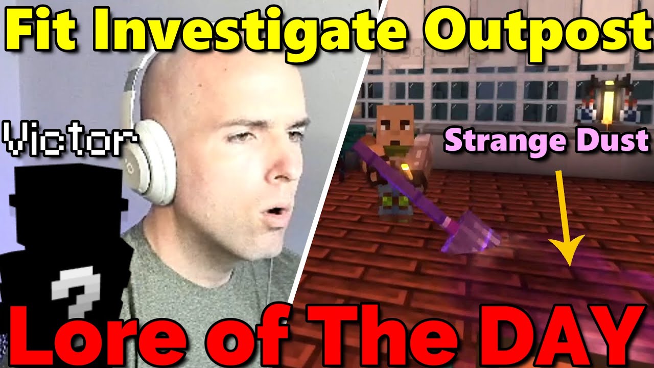Fit Investigates an Outpost with strange dust on QSMP Minecraft - YouTube