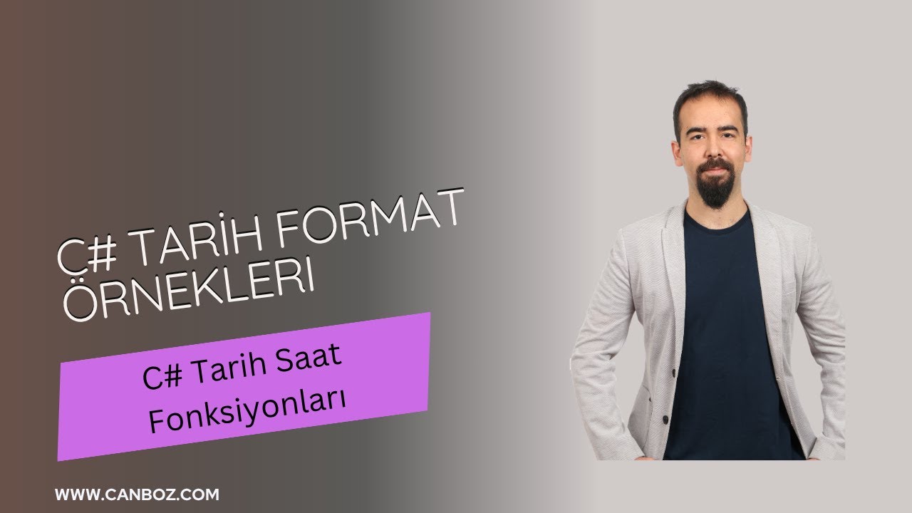 C# Tarih Format Örnek - YouTube