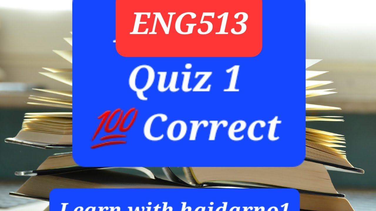 ENG513 Quiz 1 Language Teaching Methods | - YouTube