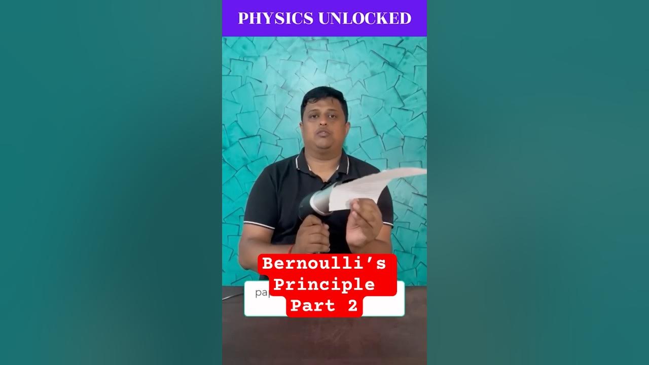 Bernoulli’s Principle explained in 60 seconds Part 2 - YouTube