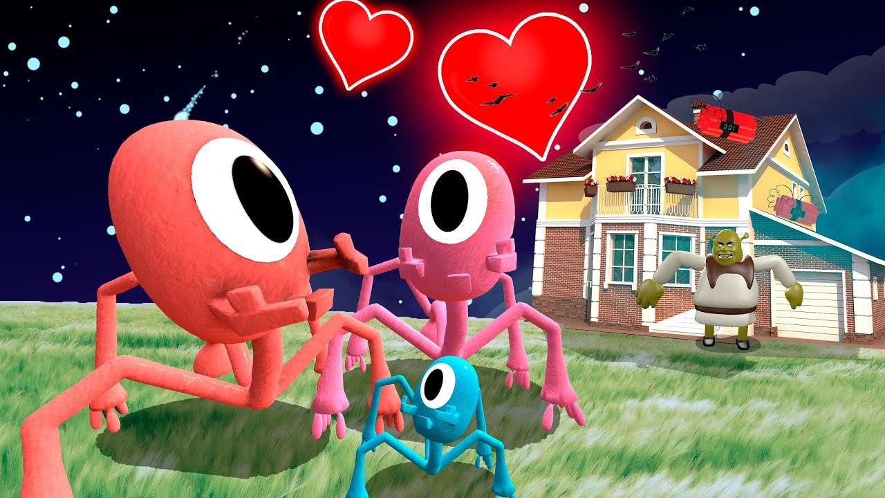 NEW RAINBOW FRIENDS Coral LOVE HOUSE 💕 VS 3D SANIC CLONES MEMES In ...