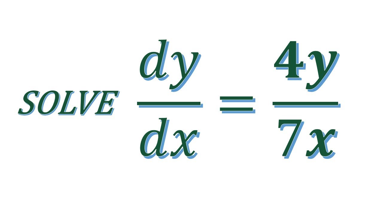 Differential equations case two; natural logs - YouTube