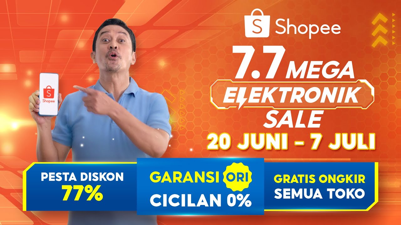 Pesta Diskon 77% di Shopee 7.7 Mega Elektronik Sale | Produk Pilihan ...