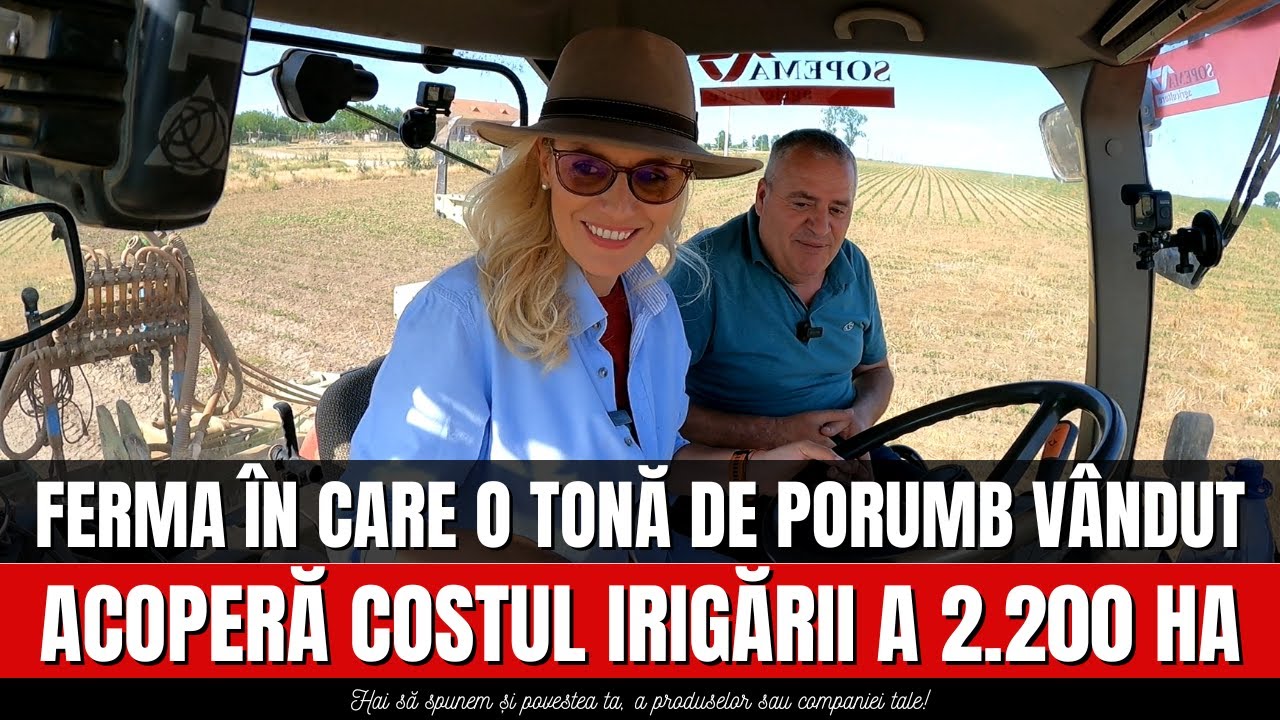 Ferma în care 1-2 tone de porumb vândut acoperă costul irigării ...