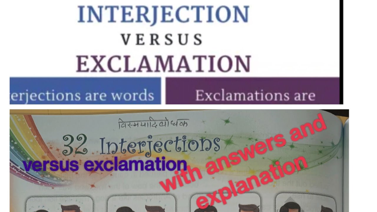 v "Interjection"# best explanation #with solutions #difference between ...