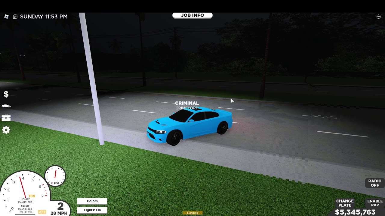 Roblox, Southwest, Florida. Dodge Charger Hellcat experimenting video ...