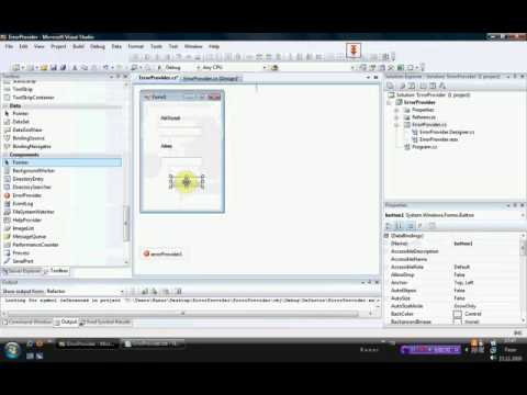 C# de ErrorProvider kullanımı - YouTube