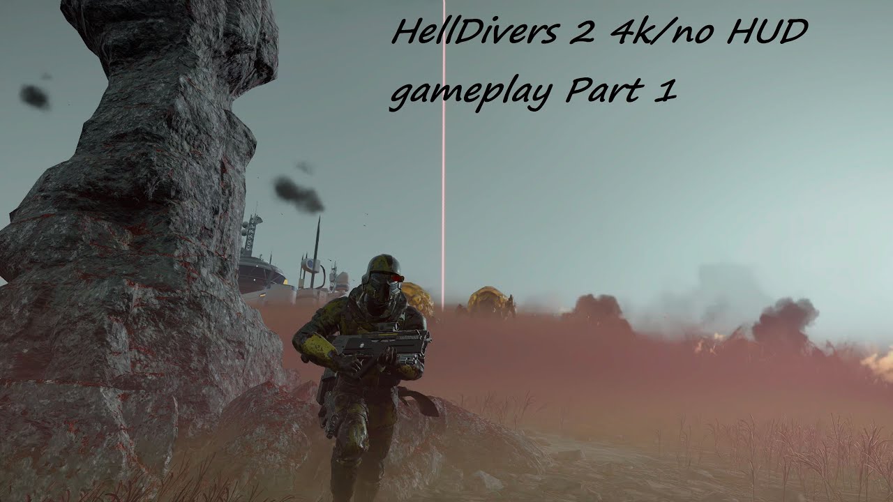 Hell Divers 2 No Hud Gameplay Part 1 (Planet: Crimsica/ Enemy: Terminid) - YouTube