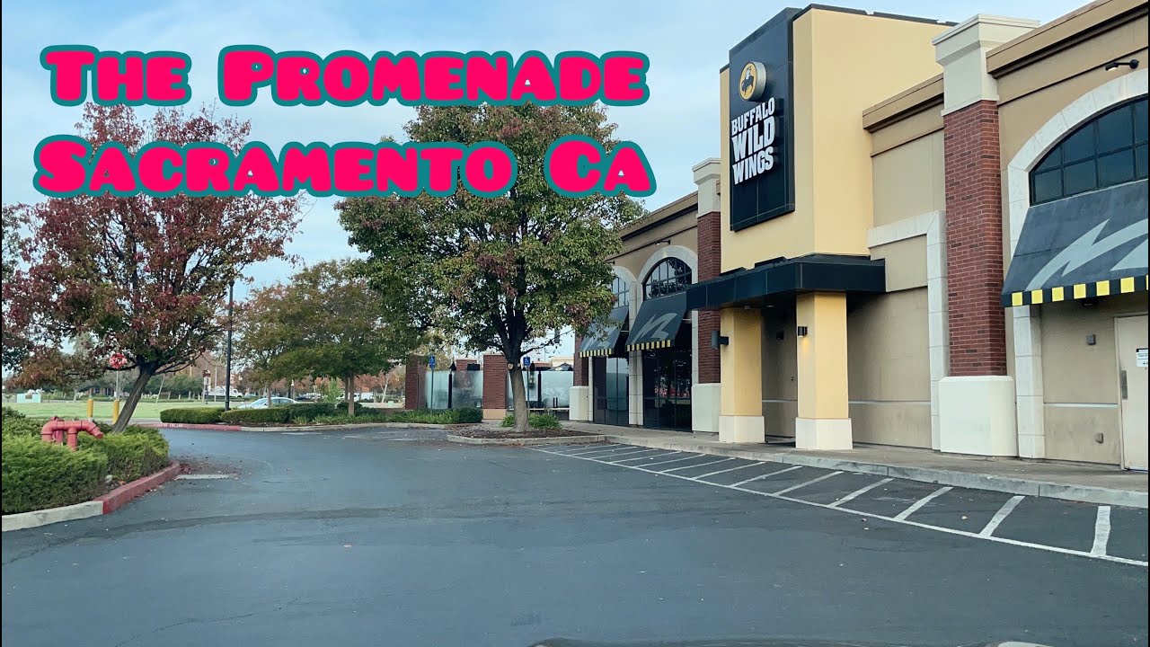 The Promenade Shopping Center Parking Lot Tour In Sacramento California ...