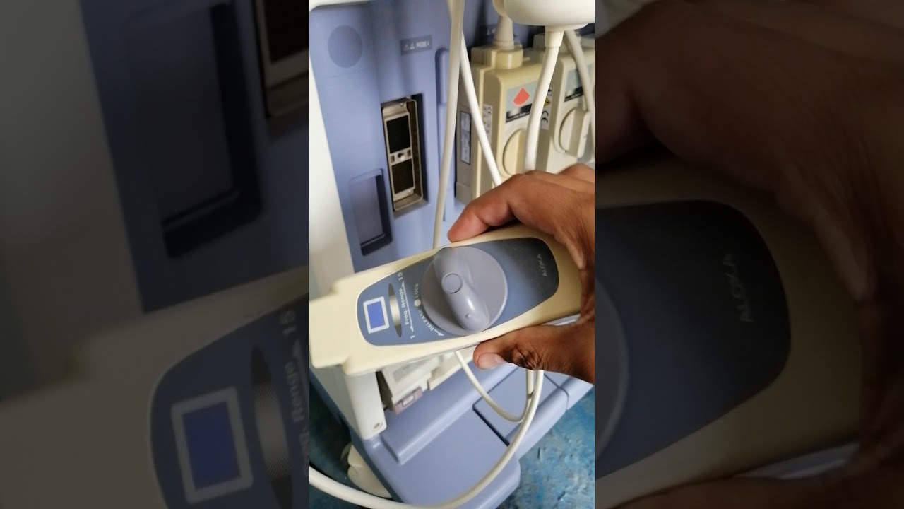 Aloka prosound Alpha 10 ultrasound probe changing demo by Japan medical ...
