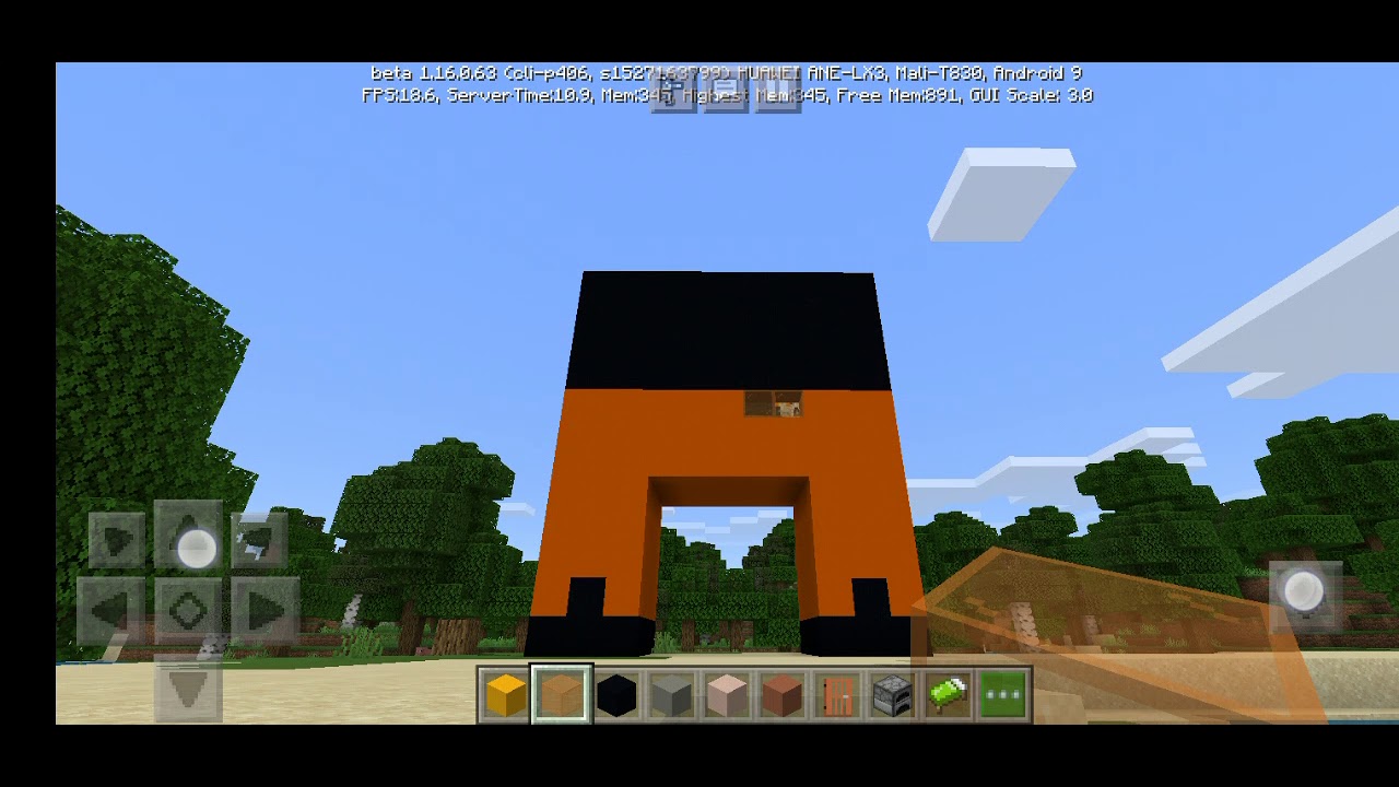 Como hacer una casa de naruto en minecraft - YouTube