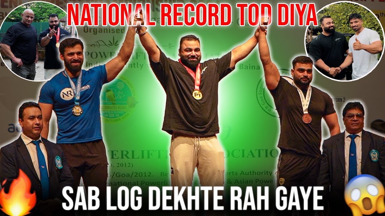 Heaviest raw bench press of India 🇮🇳 in the competition Ft.Guruji ...